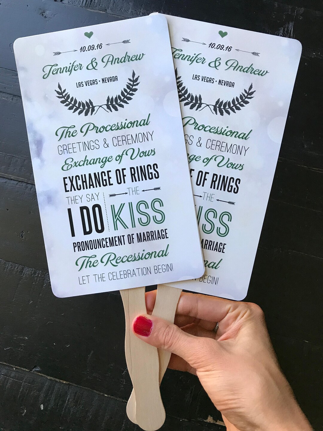 Program Fans Custom Wedding Programs Fans for Wedding - Etsy
