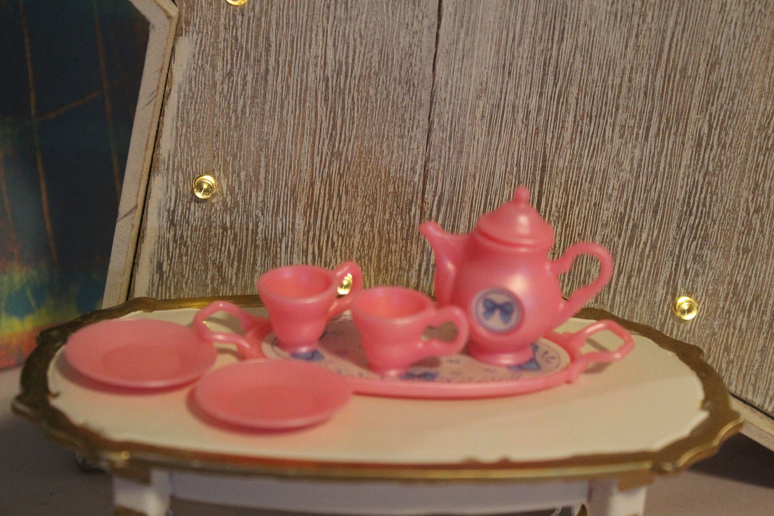 Barbie Tea Set Newly Deboxed Two Teacups Two Dessert Plates - Etsy