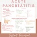 Acute Pancreatitis Notes [PDF] - Etsy