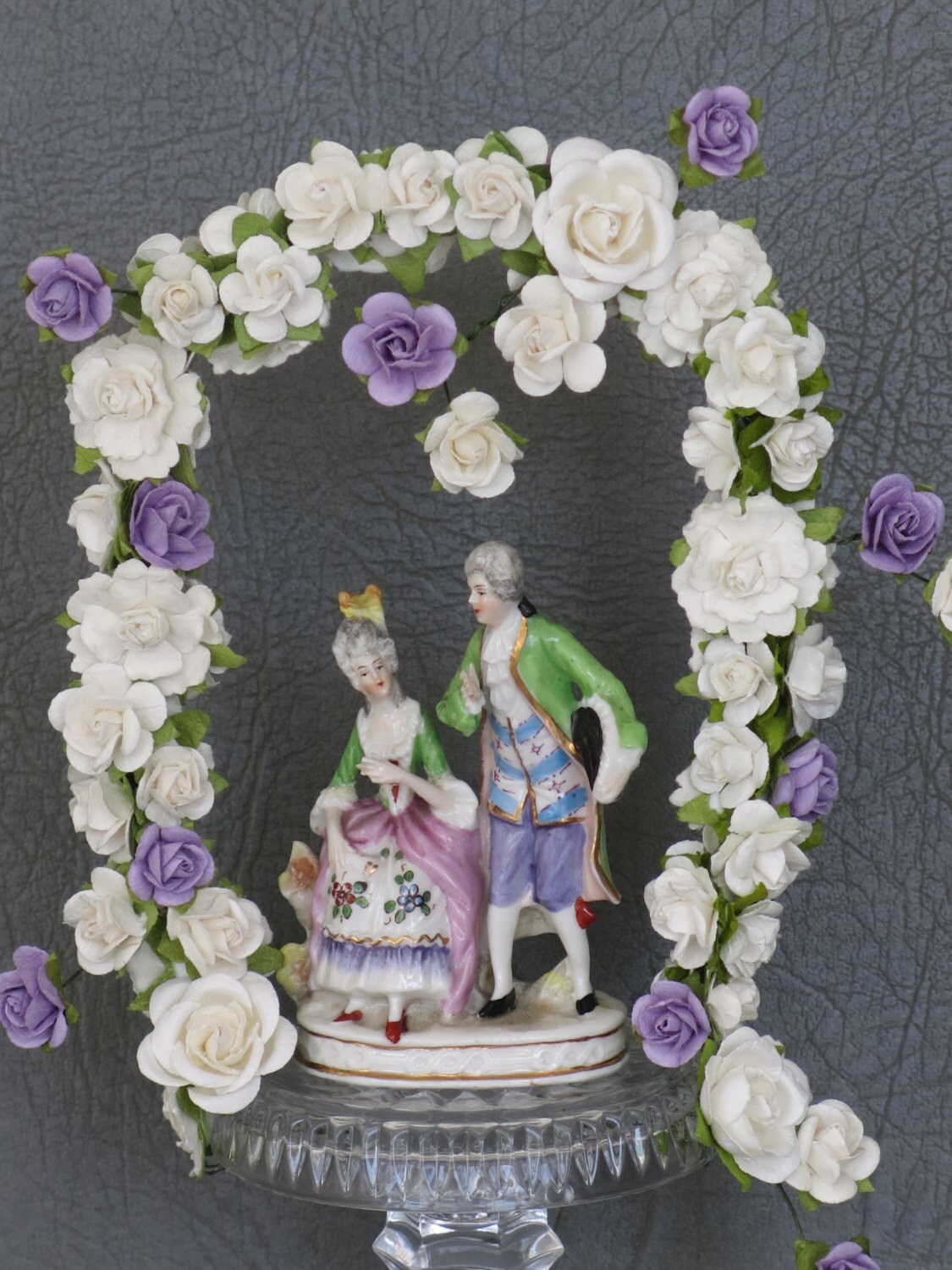 Wedding or Anniversary Cake Topper. Porcelain 1700s Style Bride and ...