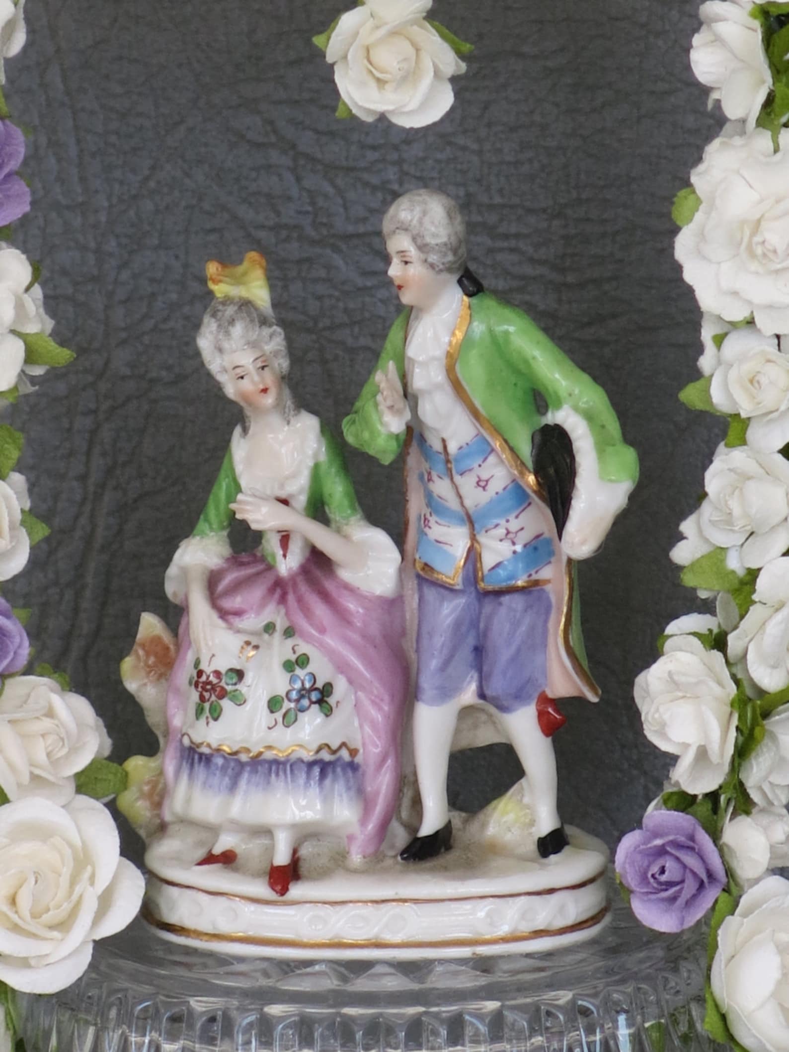 Wedding or Anniversary Cake Topper. Porcelain 1700s Style Bride and ...