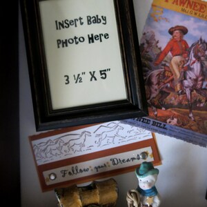 Cowboy Baby Shadow Box. Keepsake Box for Baby's Photo and Announcement ...