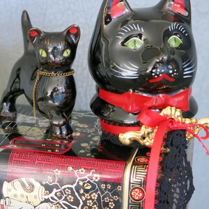 Assemblage Black Cat Mother and Kitten Sculpture, Kichi & Atsuko ...