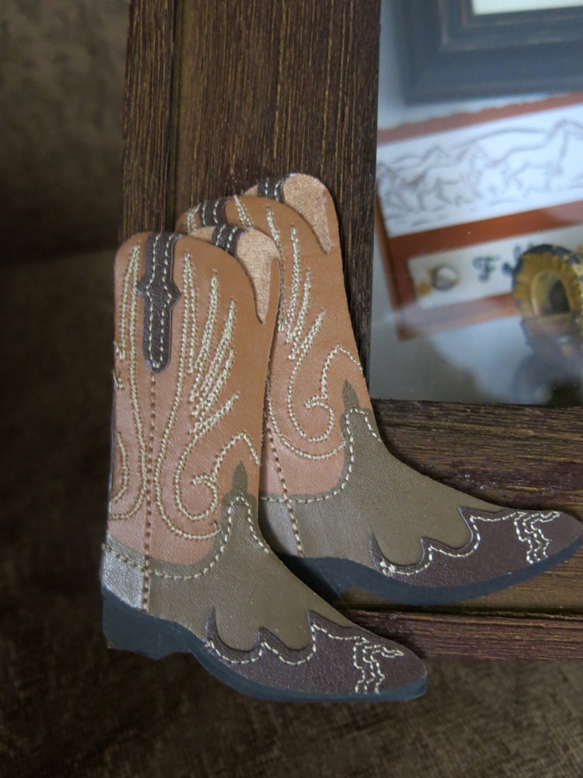 Cowboy Baby Shadow Box. Keepsake Box for Baby's Photo and Announcement ...