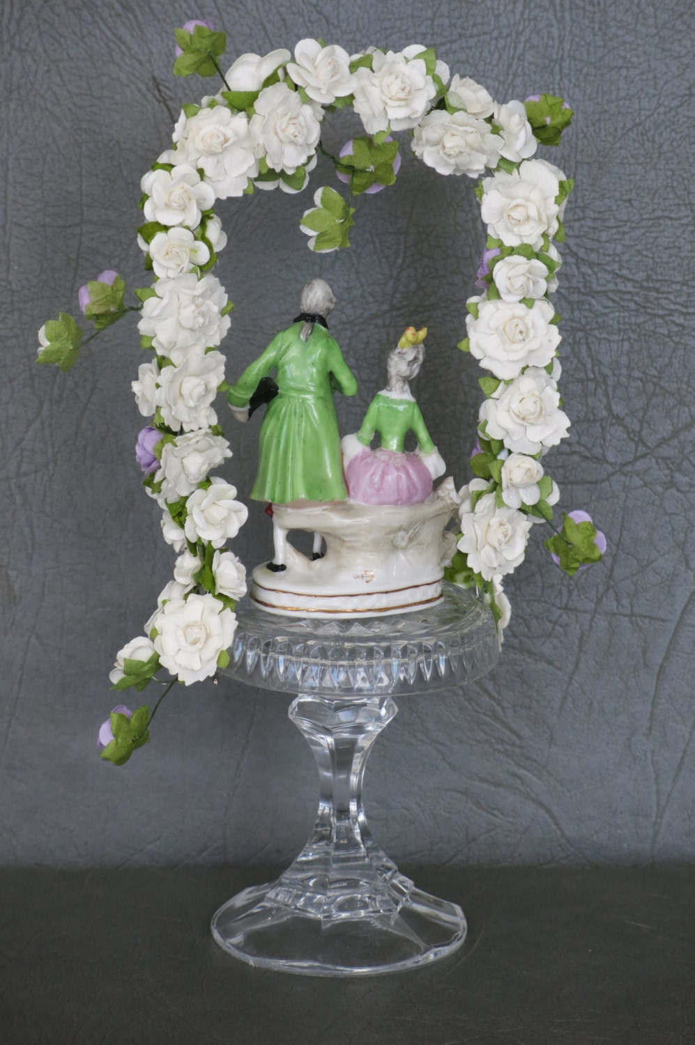 Wedding or Anniversary Cake Topper. Porcelain 1700s Style Bride and ...