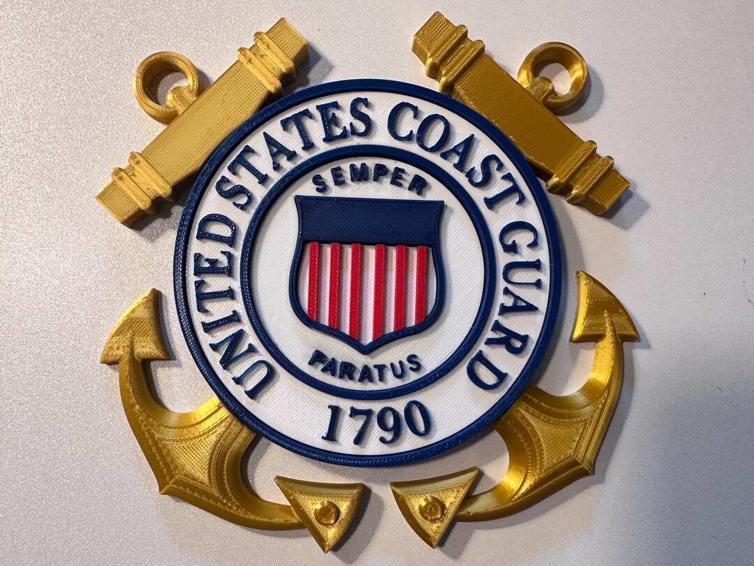 3D US Coast Guard Logo ~ Chief, Hat Box, CCTI, Advancement, Retirement ...