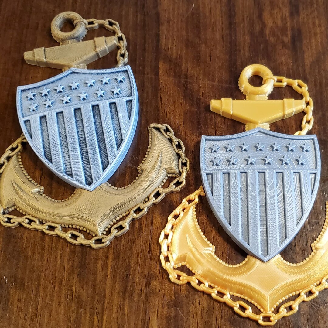 3D Print USCG Chief Petty Officer CPO Anchor US Coast - Etsy Finland