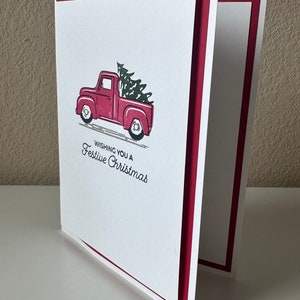 Handmade Christmas Truck Card Lot of 8 Cards - Etsy
