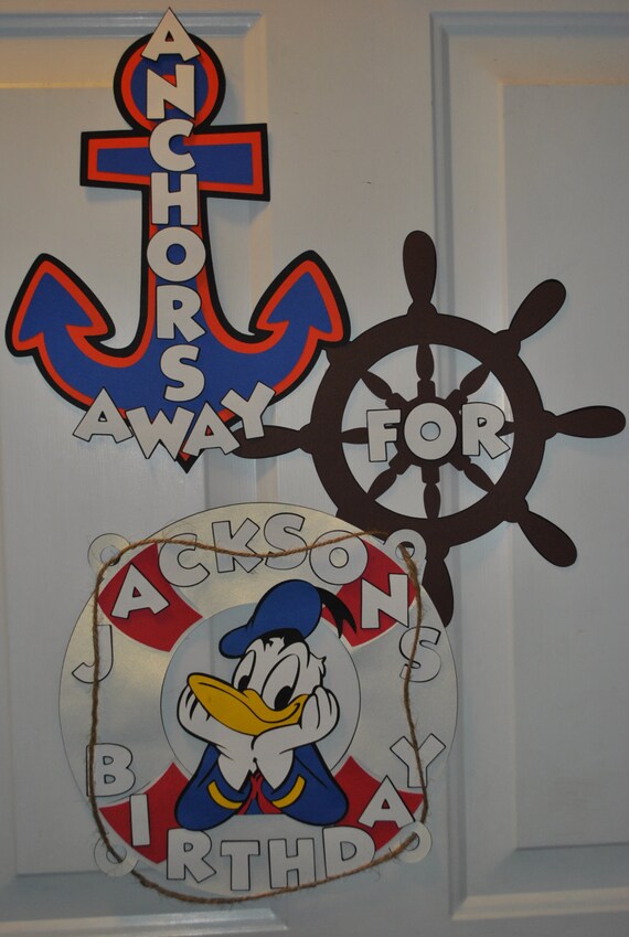 Donald Duck Decorations Birthday Nursery FREE SHIPPING | Etsy