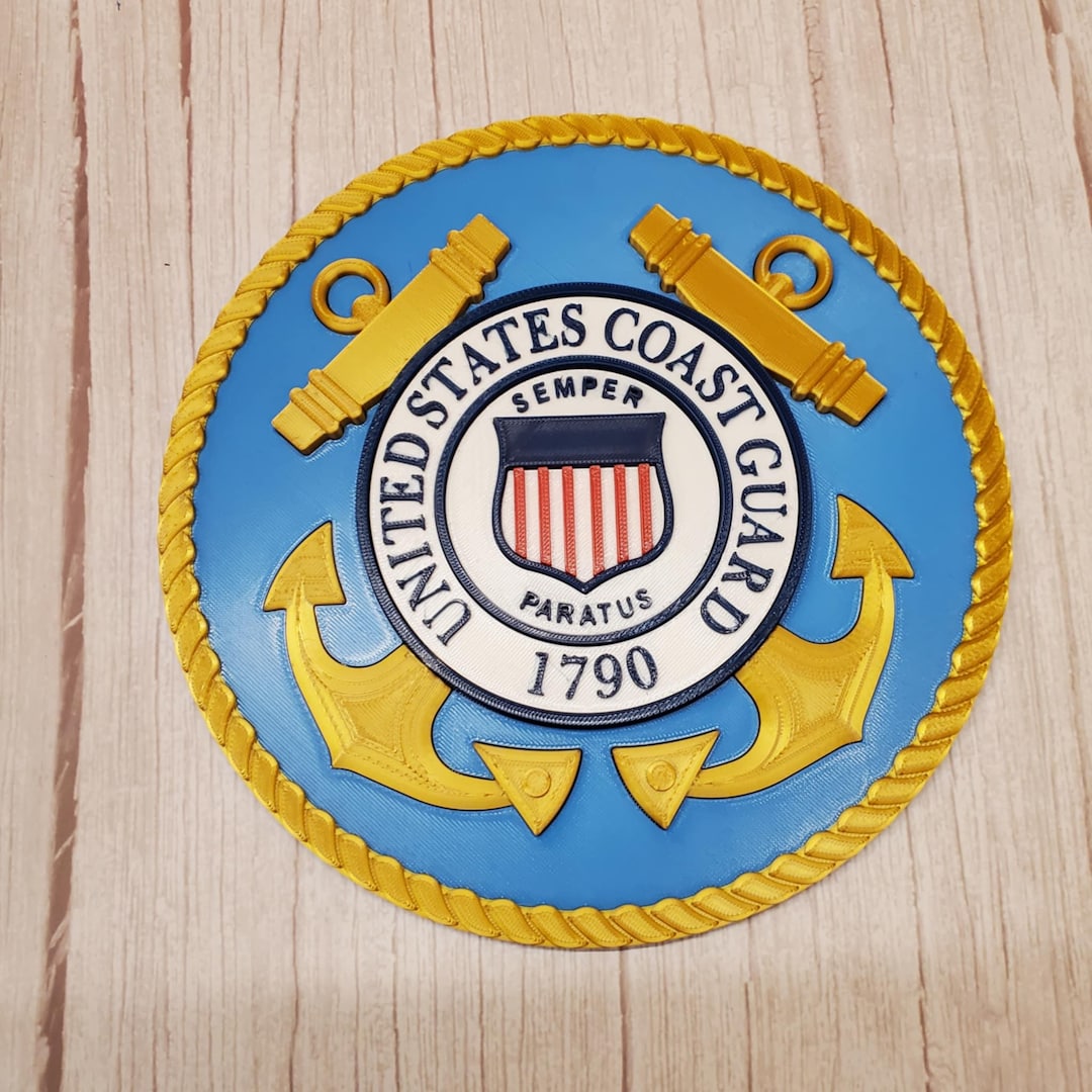 3D US Coast Guard Seal ~ Chief, Hat Box, CCTI, Advancement, Retirement ...