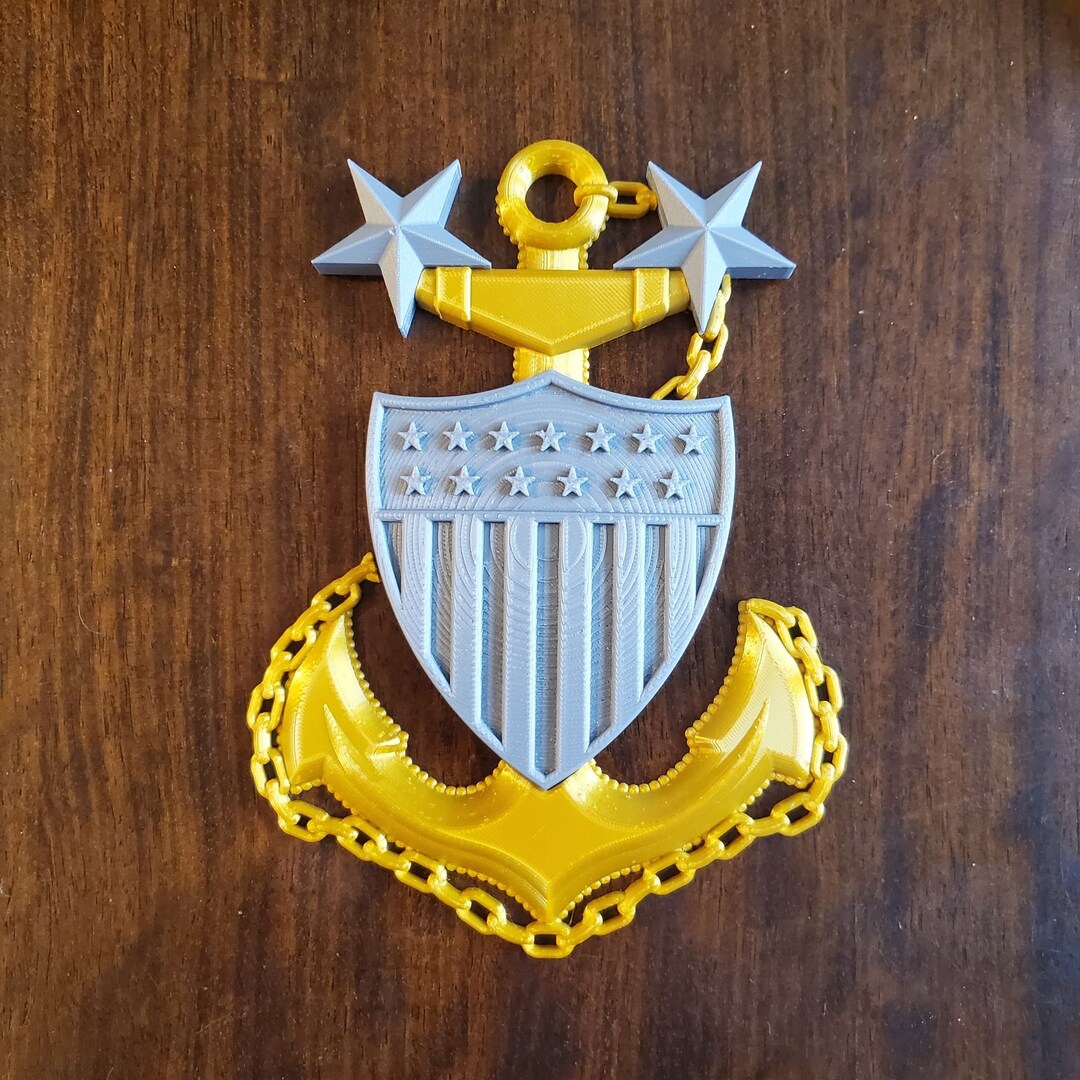 3D Print USCG Master Chief Petty Officer~ MCPO Anchor ~ US Coast Guard ...