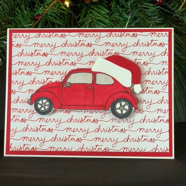 Vw Christmas Card - Etsy