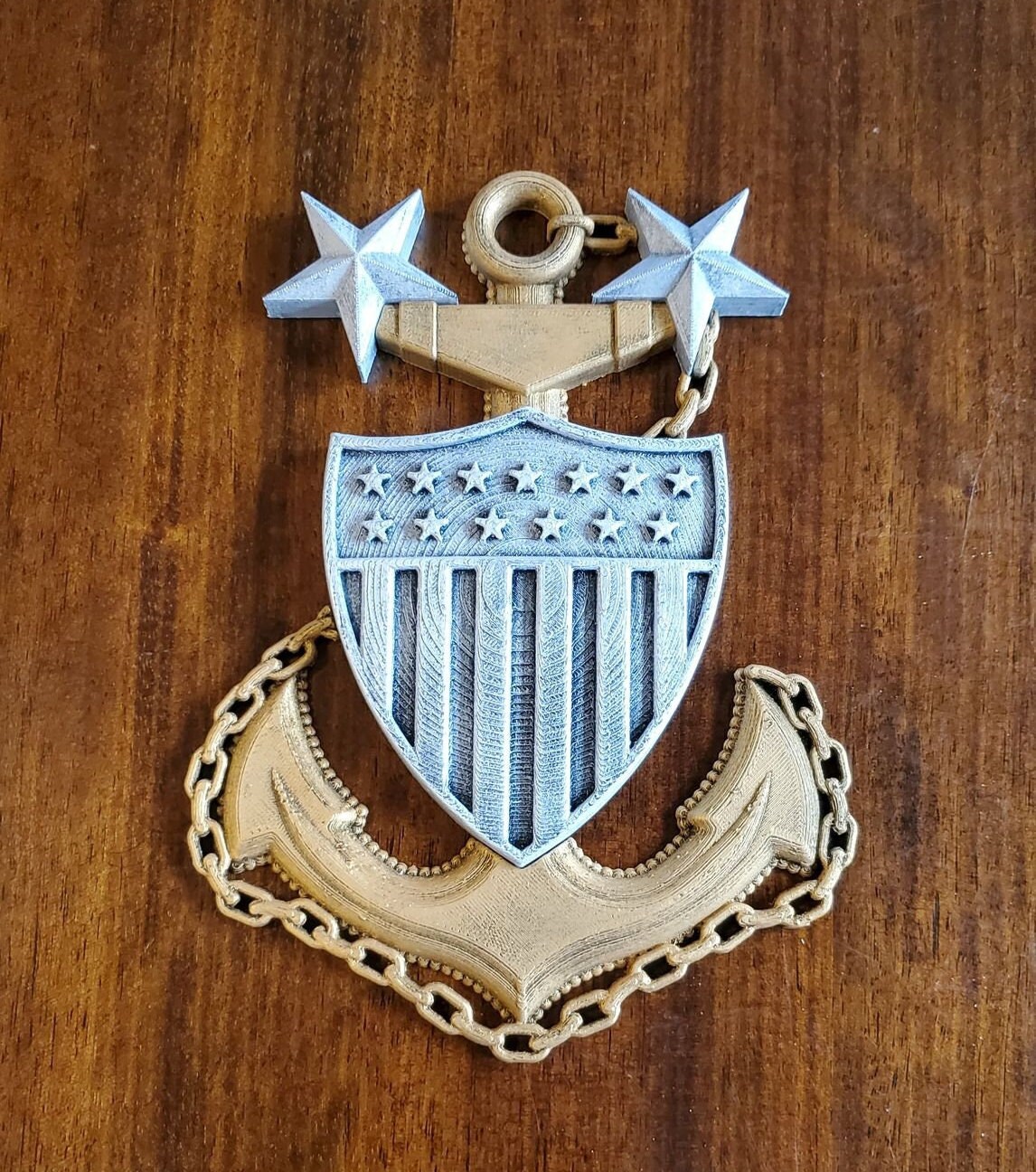 3D Print USCG Master Chief Petty Officer MCPO Anchor US - Etsy Finland
