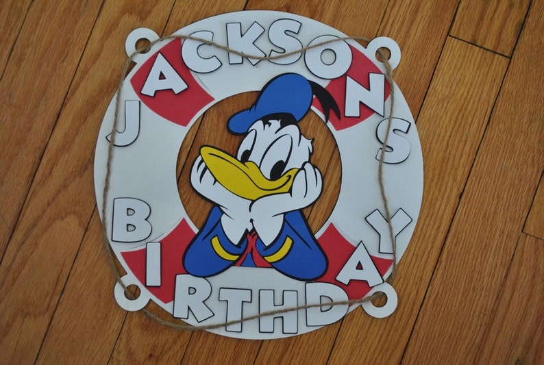Donald Duck Decorations Birthday Nursery FREE SHIPPING | Etsy