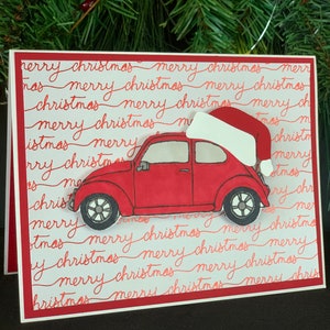 VW Handmade Christmas Card Lot of 8 Cards Volkswagen, Holiday Cards ...