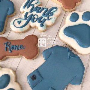 Veterinarian Decorated Sugar Cookies, 1 Dozen Cookies, Doctor Office ...