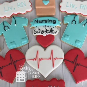 Nurse Doctor Medical Thank You Decorated Sugar Cookies 1 | Etsy
