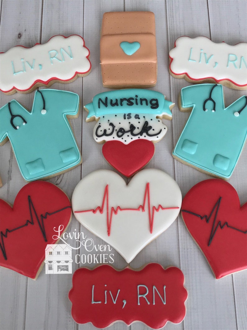Nurse Doctor Medical Thank You Decorated Sugar Cookies 1 | Etsy