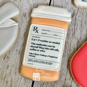 Pharmacy Decorated Sugar Cookies, 1 Dozen Cookies, Pharmacist ...