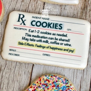 Pharmacy Decorated Sugar Cookies, 1 Dozen Cookies, Pharmacist ...