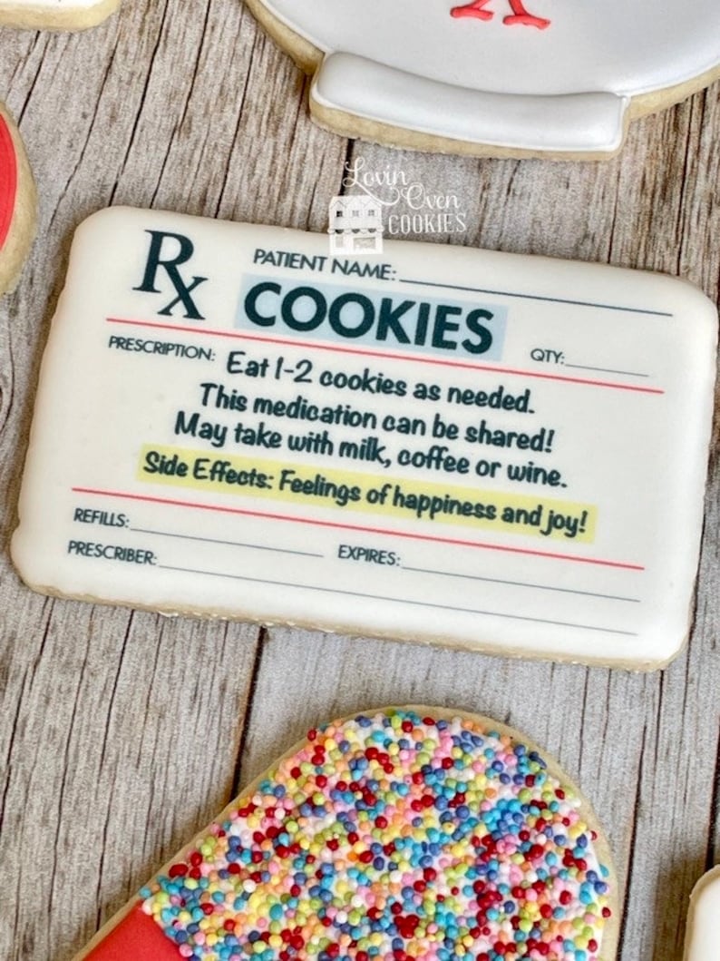 Pharmacy Decorated Sugar Cookies, 1 Dozen Cookies, Pharmacist ...