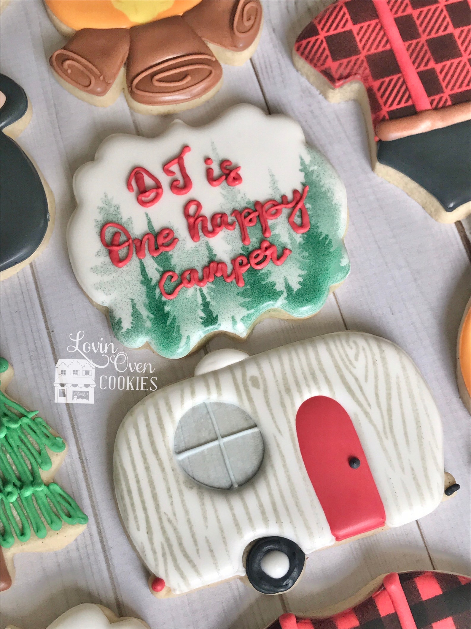 One Happy Camper Theme Decorated Sugar Cookie 1 Dozen | Etsy
