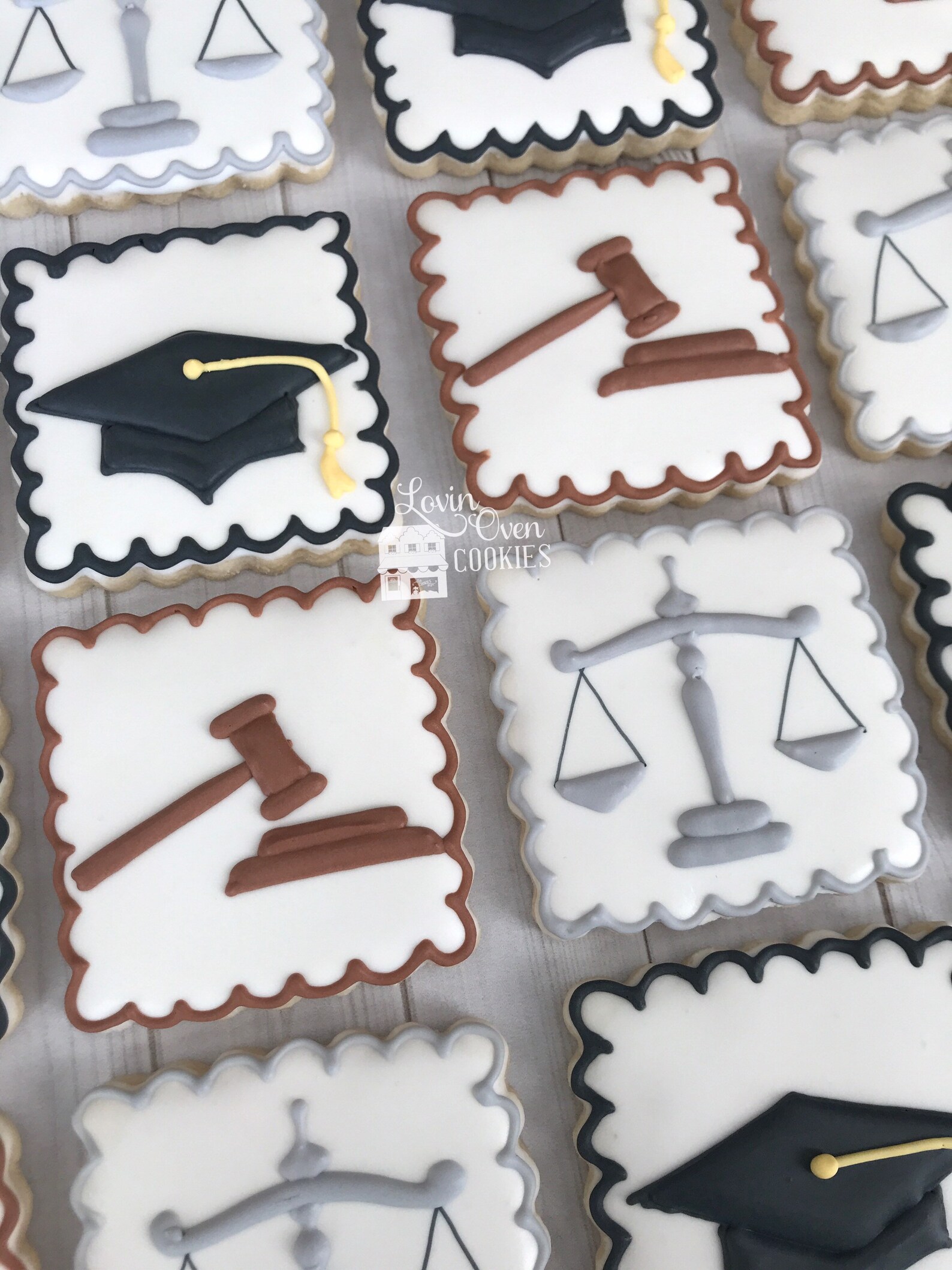 Law School Graduation Decorated Sugar Cookies, 1 Dozen Cookies, Cookie ...
