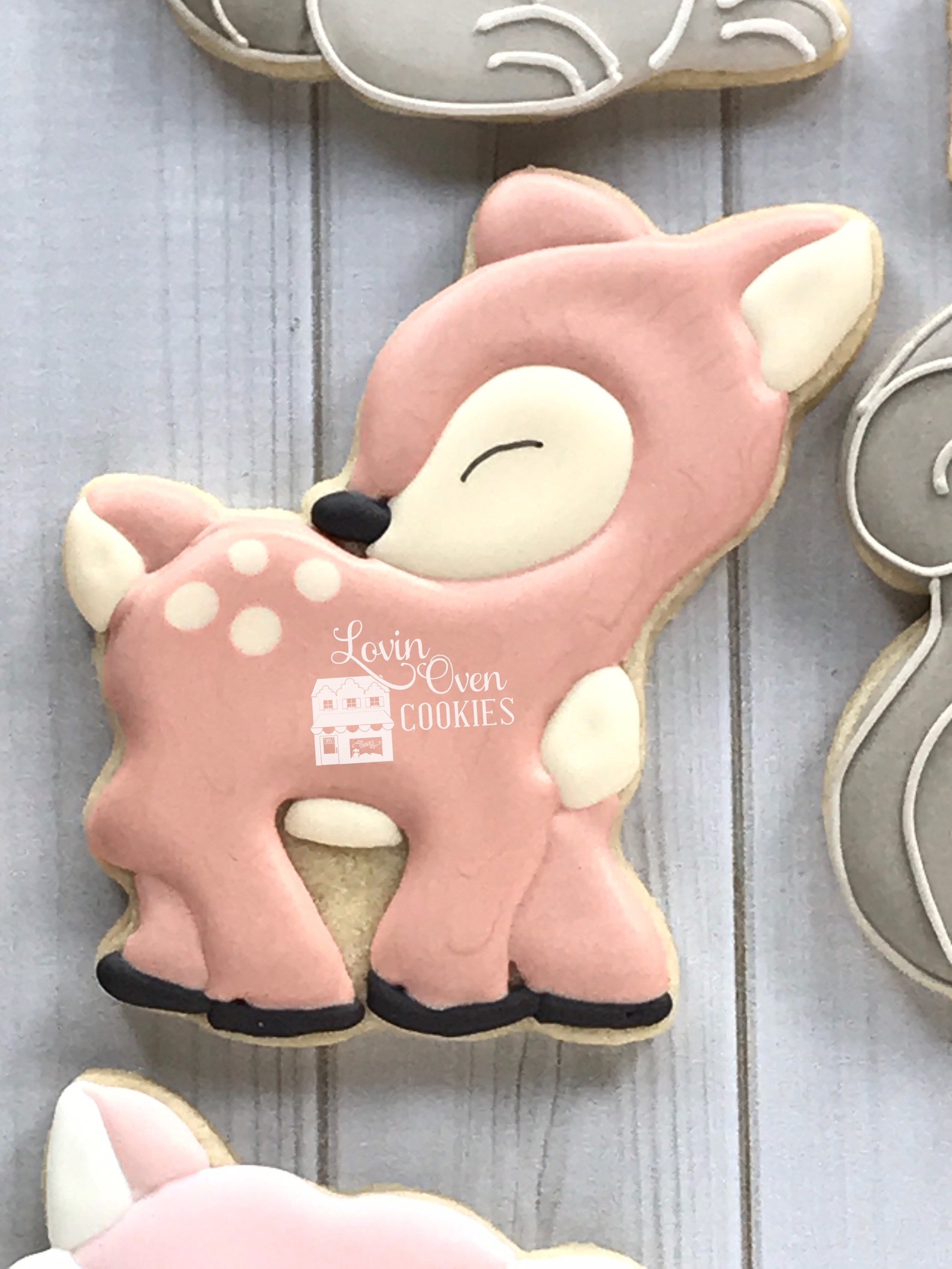 Woodland Animals Decorated Sugar Cookies 1 dozen Baby | Etsy