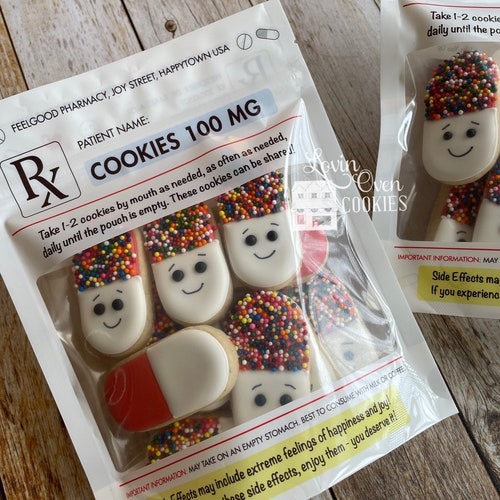 Pharmacy Decorated Sugar Cookies 1 Dozen Pharmacist / - Etsy