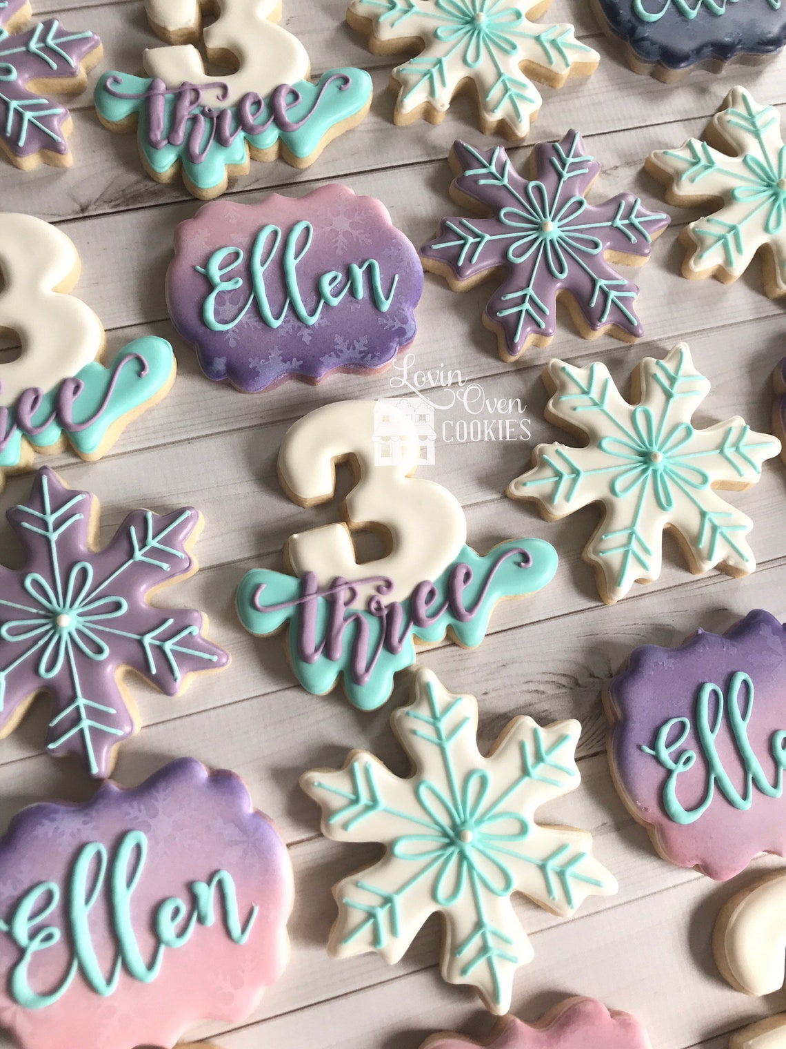 Frozen Theme Decorated Sugar Cookies 1 Dozen Birthday | Etsy