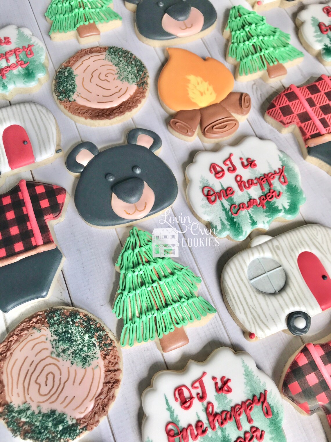 One Happy Camper Theme Decorated Sugar Cookie 1 Dozen - Etsy