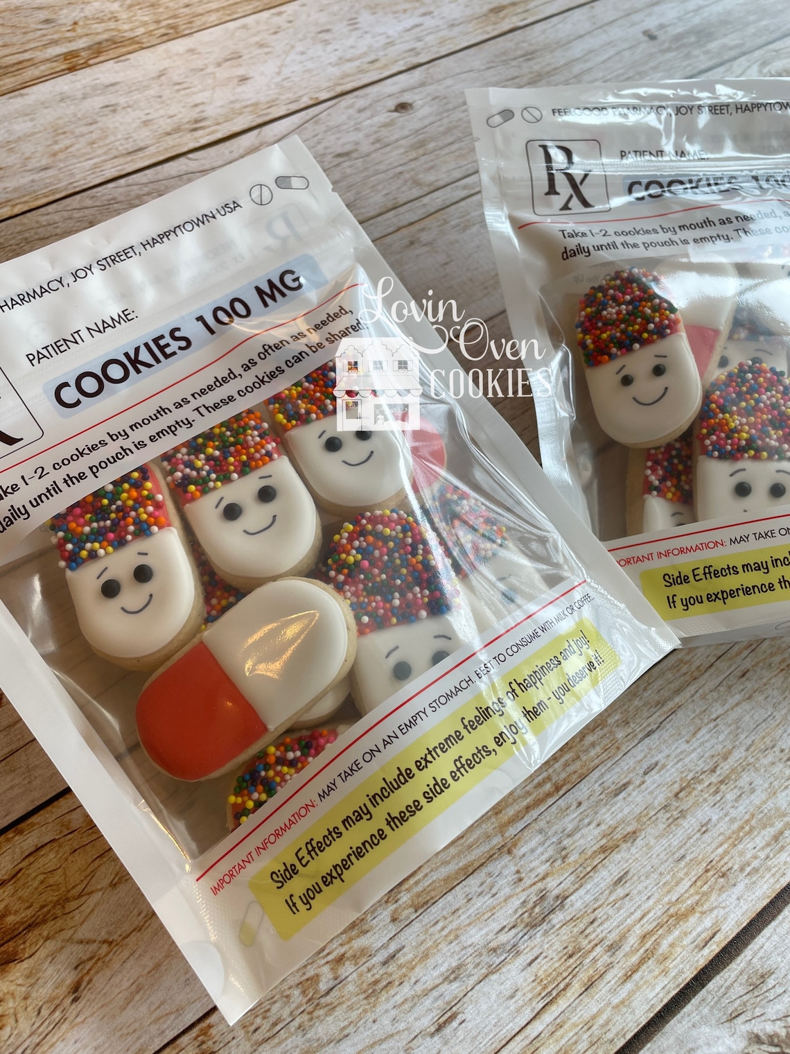 Happy Pill Decorated Sugar Cookies 1 Dozen Mini Pharmacist - Etsy