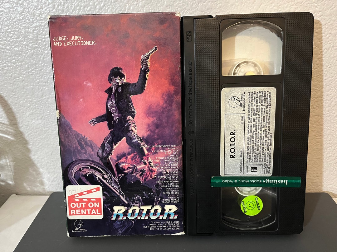 R.O.T.O.R. 1988 VHS Movie Sci-fi Robot Cop B-movie 90 - Etsy