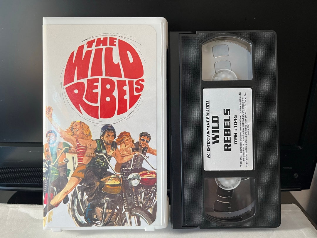 Vintage VHS Video - "the Wild Rebels" (1967) - 90 Min, Color - Low Budget Biker Gang Flick ...