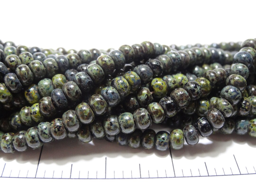 Czech Glass 6/0 Jade Travertine Seed Bead 20 Gram - Etsy