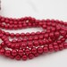 Red Pearl Czech Glass Beads 4mm Round 50 Pieces - Etsy