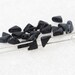 2 Hole Tango Triangle Beads 6mm Jet Black 22 Pieces - Etsy