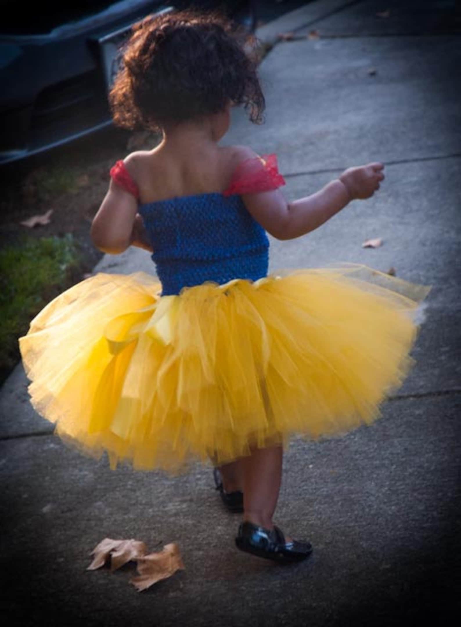 Snow White Inspired Tutu Costume With Headband Fun Snow White - Etsy