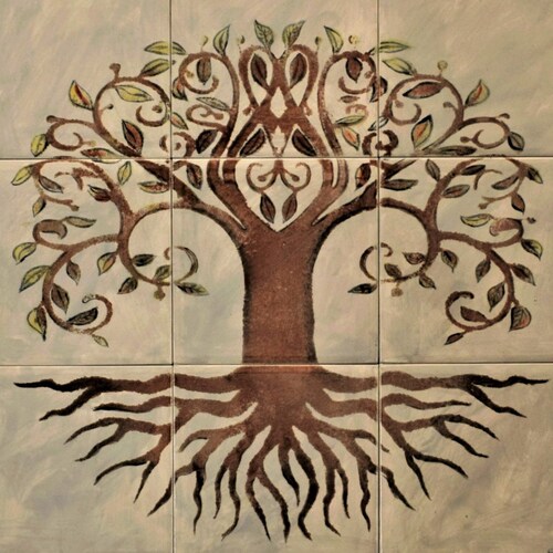 Tree of Life Kitchen Backsplash Marble Mosaic Tiles. - Etsy