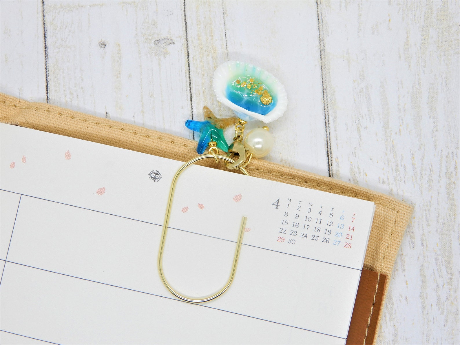 Beach Theme Planner Clip Seashell Paper Clip Starfish | Etsy