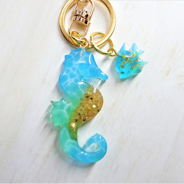 Seahorse Keychain - Etsy