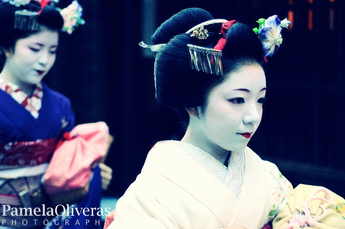Japanese Geisha Maiko Photo Art Print Japanese Photography - Etsy