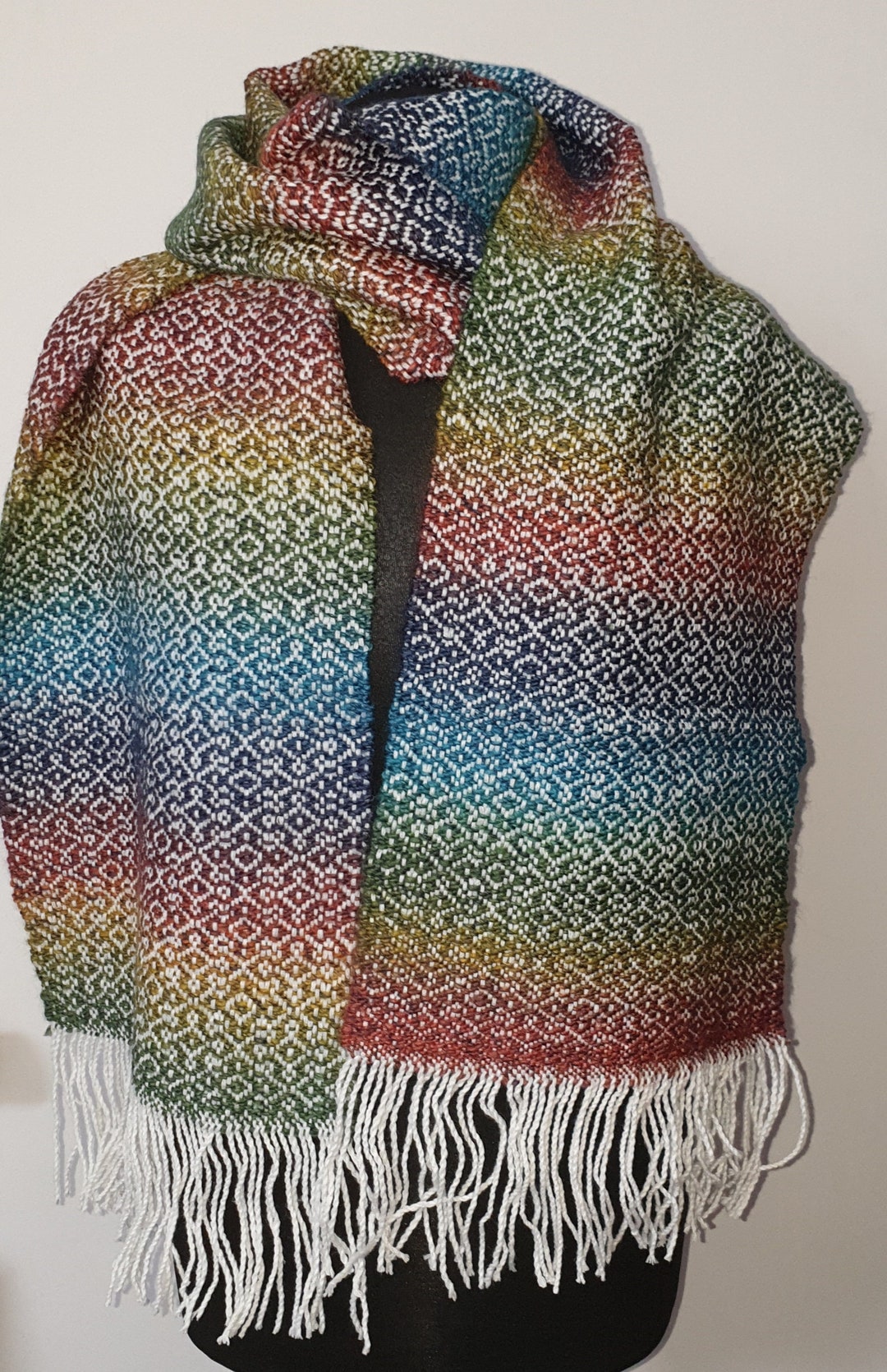Handwoven Scarf - Gothic Cross - Etsy