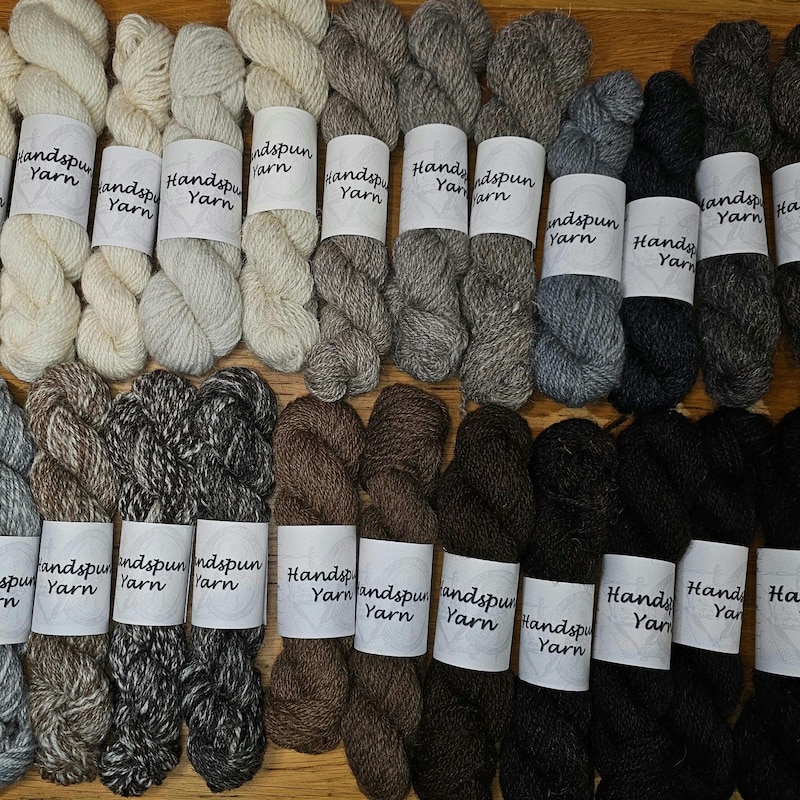 Handspun Yarn Raw - Etsy UK