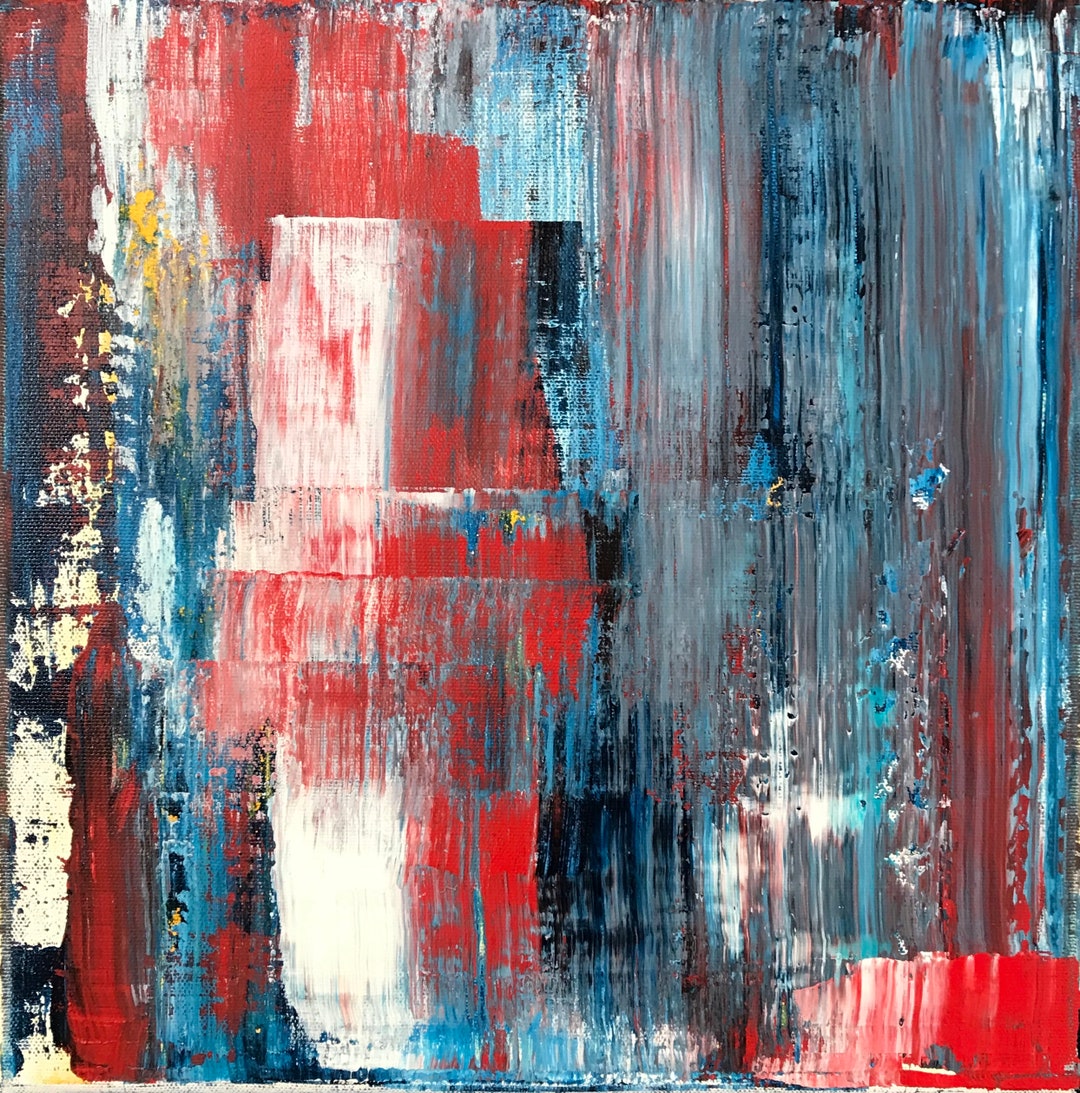 Original Abstract Painting Reflections No 2 by Sojo - Etsy