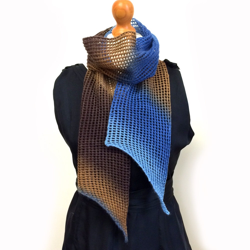 Lace Mesh Scarf Knitting Pattern WM2022 - Etsy UK