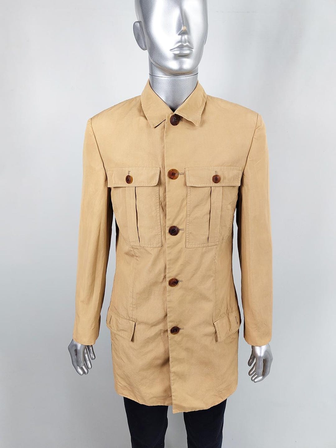 Vintage ISTANTE BY VERSACE Mens Made in Italy Designer Patch Pocket ...