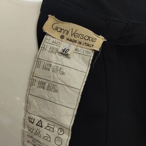 Vintage GIANNI VERSACE A/W 1985 Black Silk Dress - Etsy