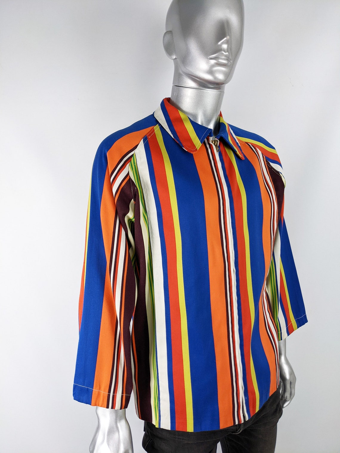 Vintage 60s Mod Jacket Mens Boating Jacket Regatta Stripe | Etsy