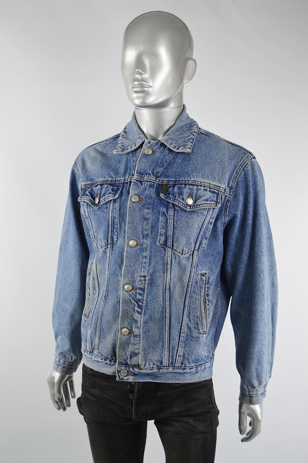 Vintage KATHARINE HAMNETT 90s Grunge Jacket Trucker Mens Vintage KATHARINE HAMNETT 90s Grunge Jacket Trucker Mens